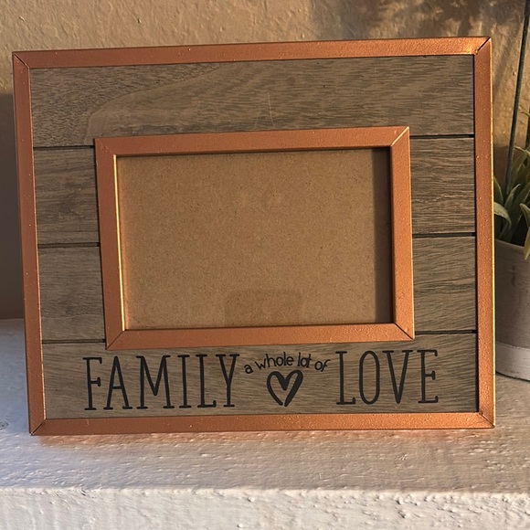 Accents | Copper And Wood Family Love Photo Frame | Poshmark